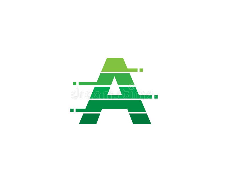 Letter a Pixel Icon Logo Design Element Stock Vector - Illustration of ...