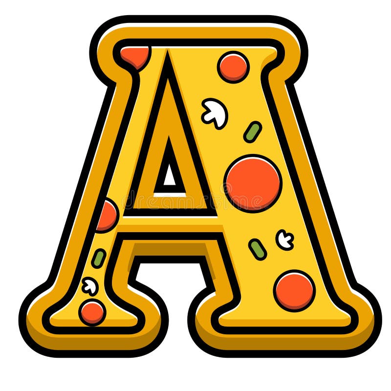 Letter E with Pizza Icon Logo Vector Stock Vector - Illustration of ...