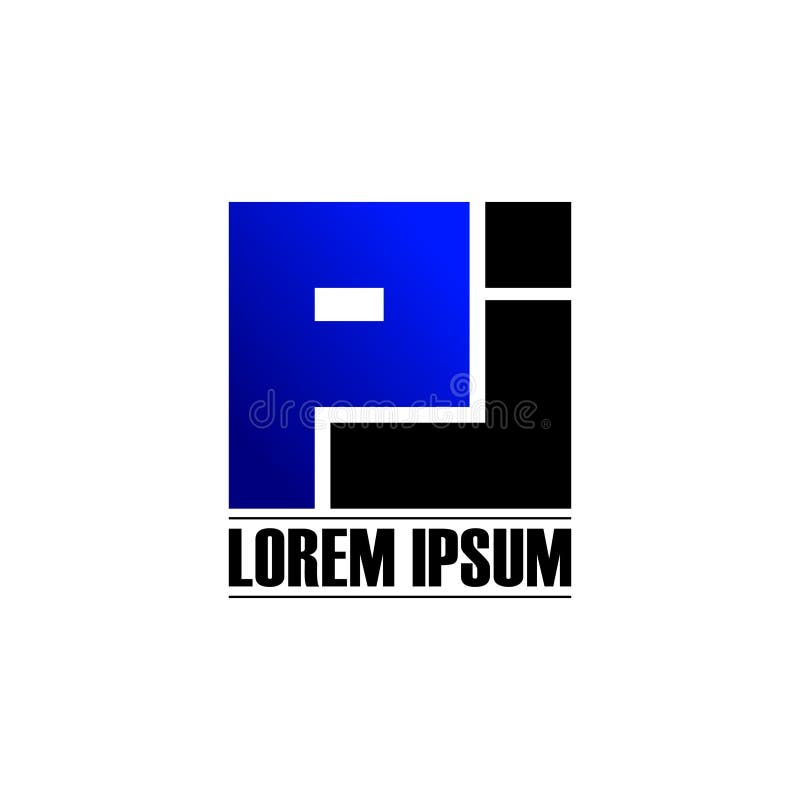 Letter PJ Monogram Logo Icon Design Vector. Stock Vector - Illustration ...