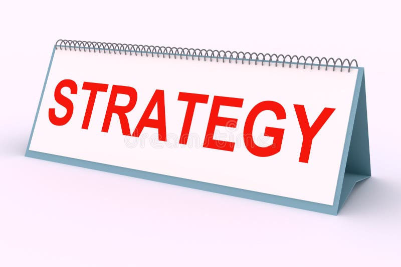 Develop Strategy Road Sign Illustration Stock Illustration ...