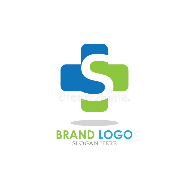 Letter with Plus Hospital Logo Design Vector. Stock Vector ...