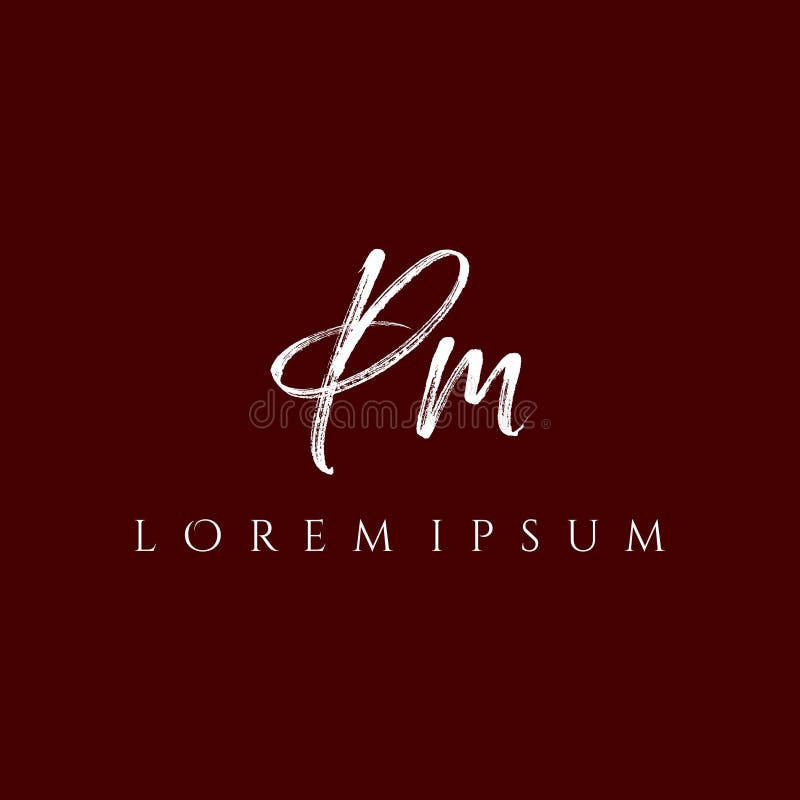 Letter PM Simple Monogram Logo Icon Design. Stock Vector - Illustration ...