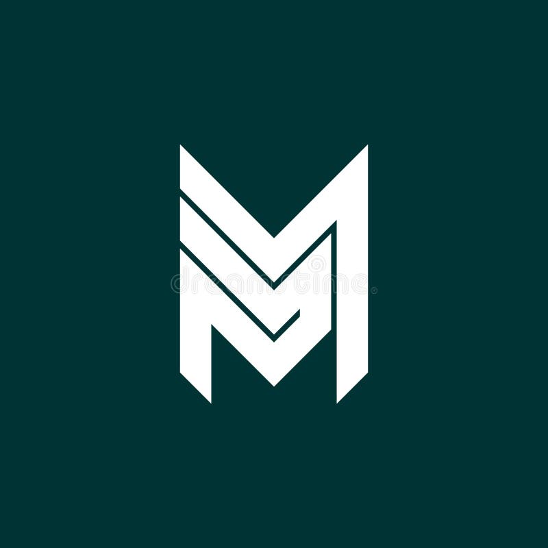 Letter PM Simple Monogram Logo Icon Design. Stock Vector - Illustration ...