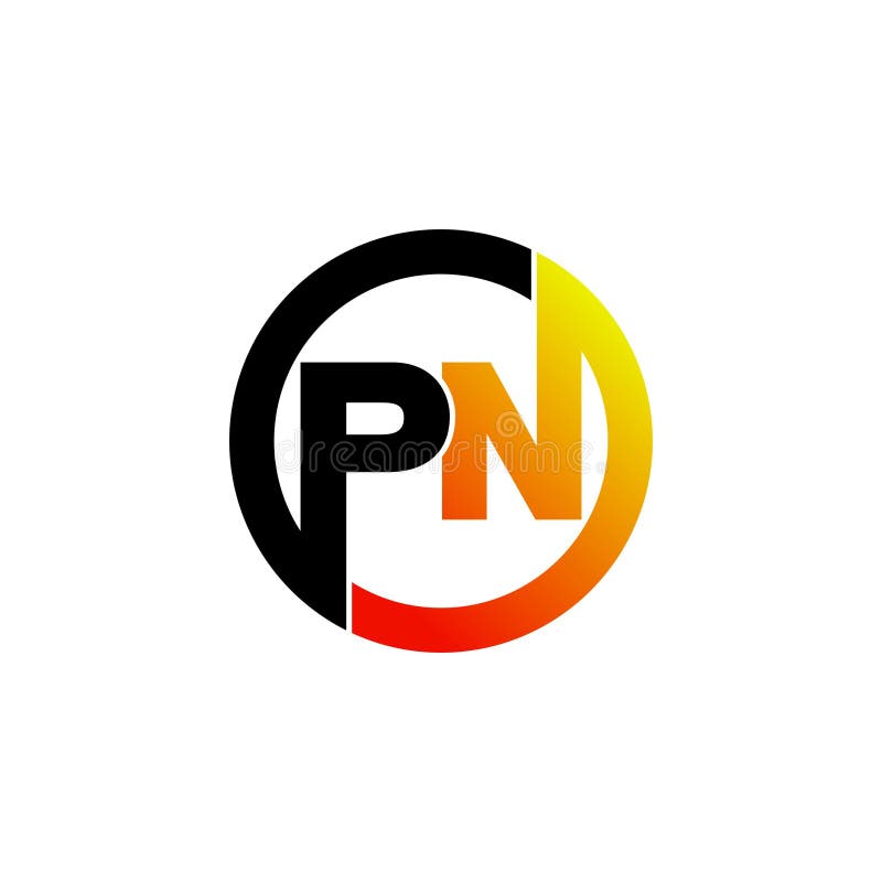 Letter Pn Monogram Logo Icon Design Vector. Stock Vector - Illustration ...