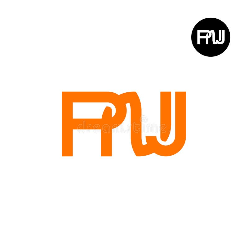 Letter PNJ Monogram Logo Design Stock Vector - Illustration of brand ...