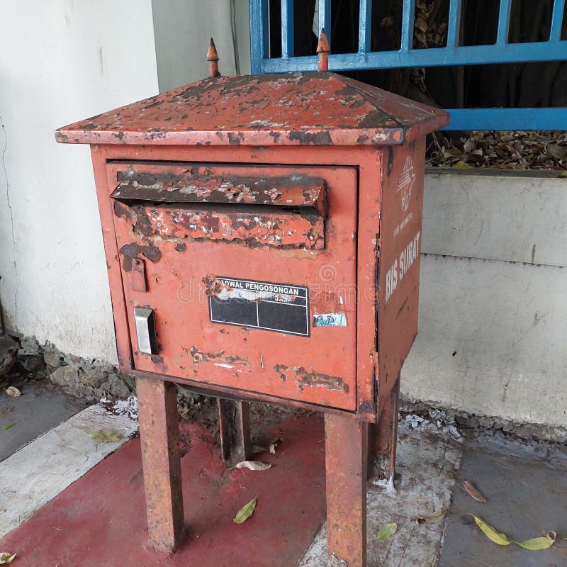 Letter Post Box Provided on the Side of the Road Stock Image - Image of ...