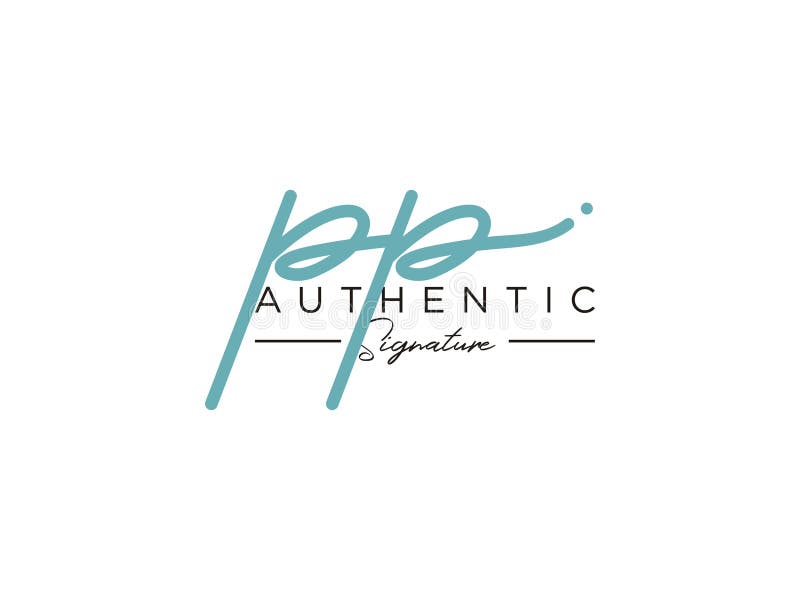 Letter PP Signature Logo Template Vector Stock Vector - Illustration of ...