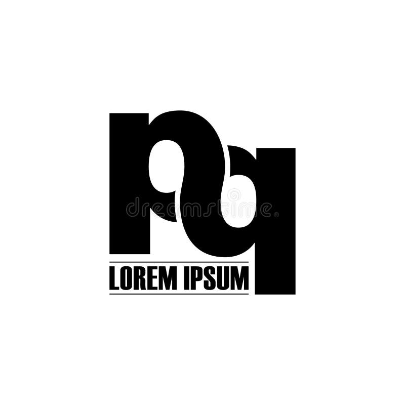 Letter PQ Monogram Logo Icon Design Vector. Stock Vector - Illustration ...