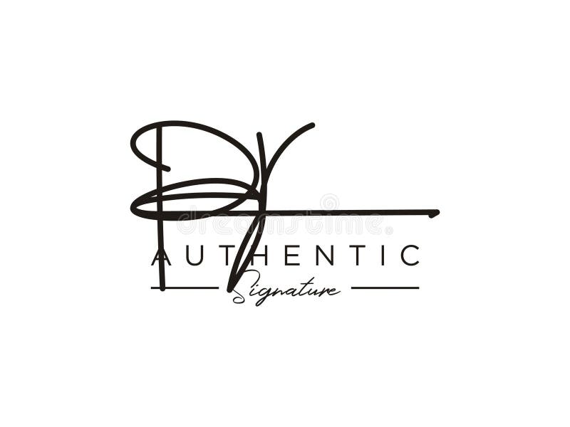 Letter PR Signature Logo Template Vector Stock Vector - Illustration of ...