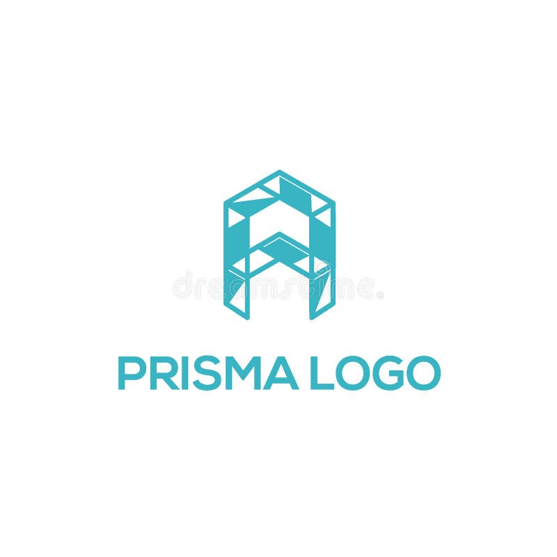 Letter a for Prism Logo Design Concept Stock Vector - Illustration of ...