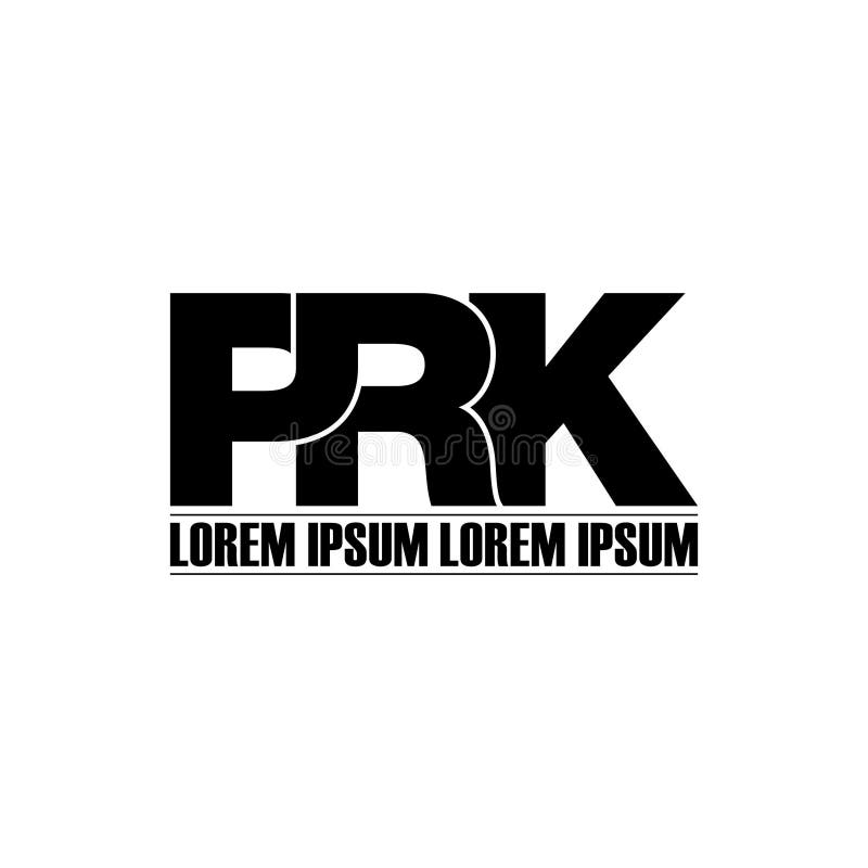 Prk Simple Monogram Logo Stock Illustrations – 6 Prk Simple Monogram ...