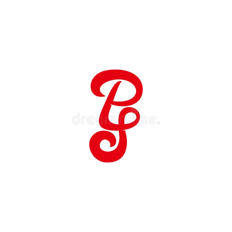 Letter Ps Curves Linked Logo Vector Stock Vector - Illustration of ...