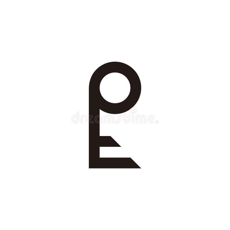 Letter Pt Abstract Key Symbol Logo Vector Stock Vector - Illustration ...