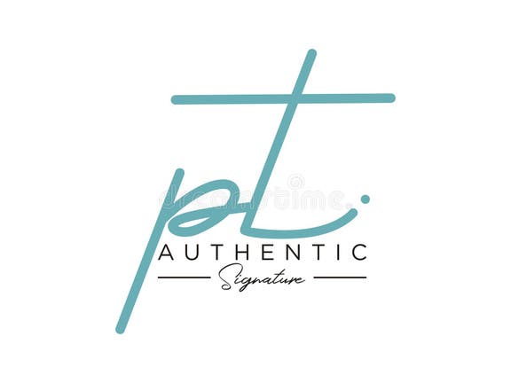 Letter PT Signature Logo Template Vector Stock Vector - Illustration of ...