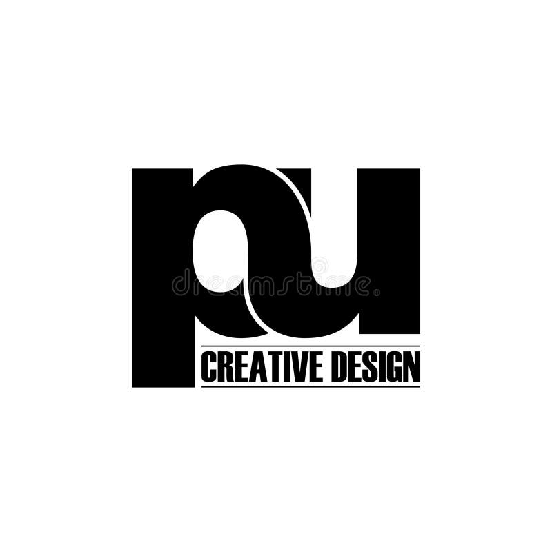 Letter PU Monogram Logo Icon Design Vector. Stock Vector - Illustration ...