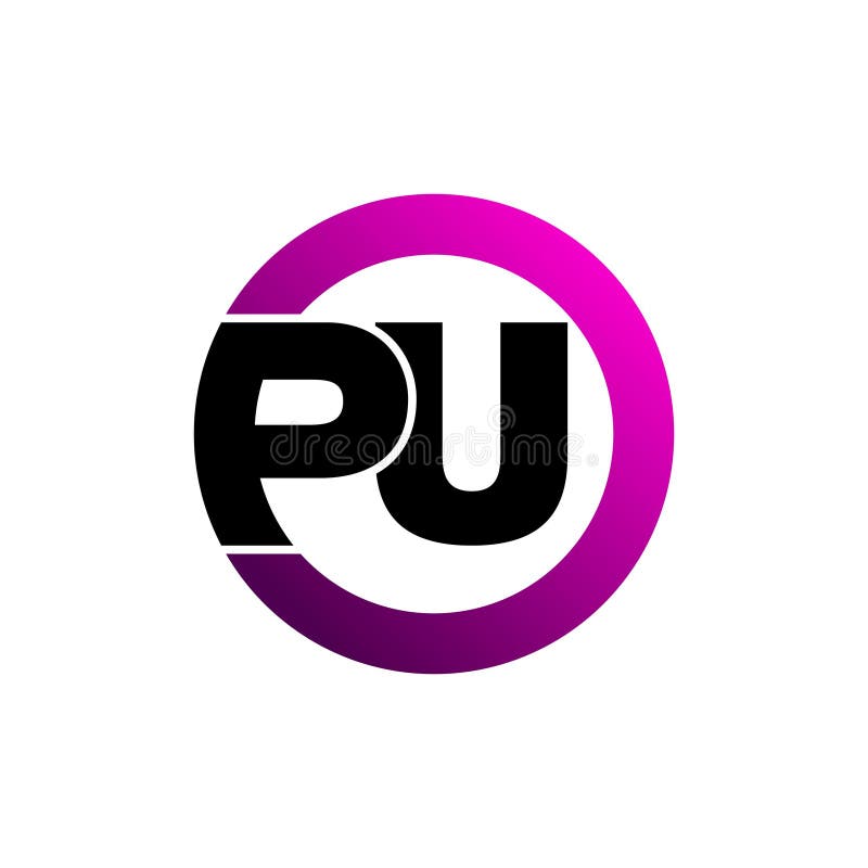 Letter PU Monogram Logo Icon Design Vector. Stock Vector - Illustration ...