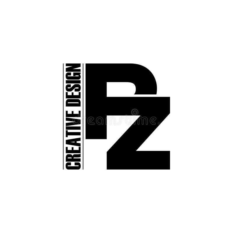 Letter PZ Monogram Logo Icon Design Vector. Stock Vector - Illustration ...