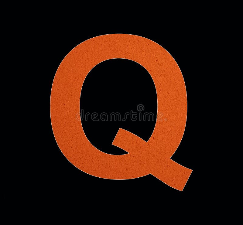 Letter Q Alphabet on Foamy Rubber Background Stock Image - Image of ...