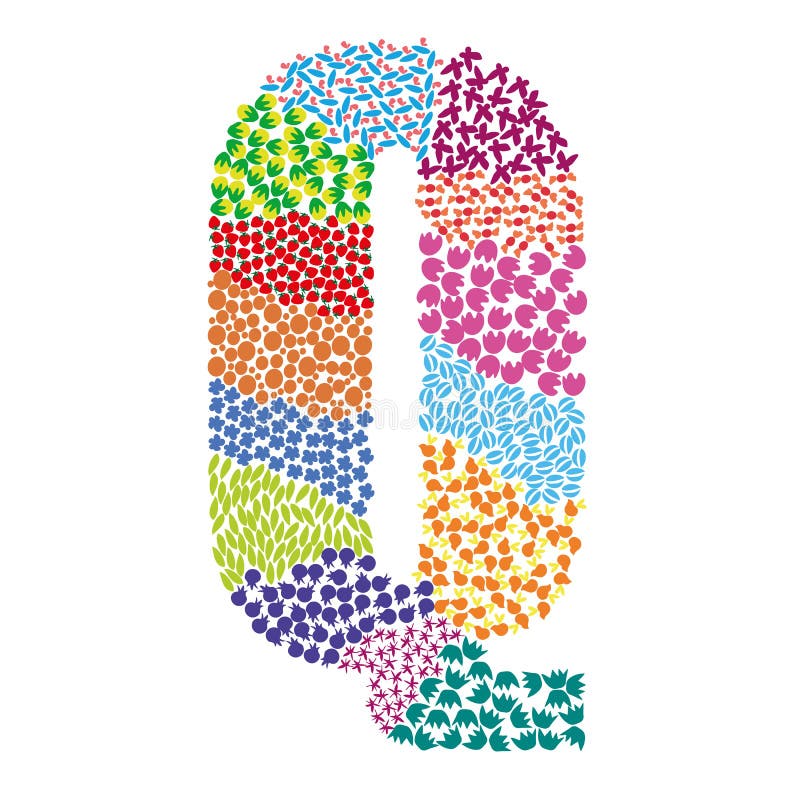 Letter Q stock illustration. Illustration of trend, shape - 43930815