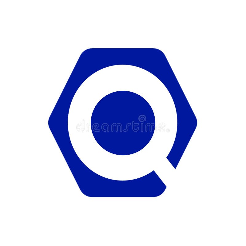 Letter Q logo design stock illustration. Illustration of font - 220865325