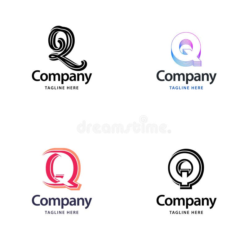 Letter Q Big Logo Pack Design Creative Modern Logos Design for Your ...