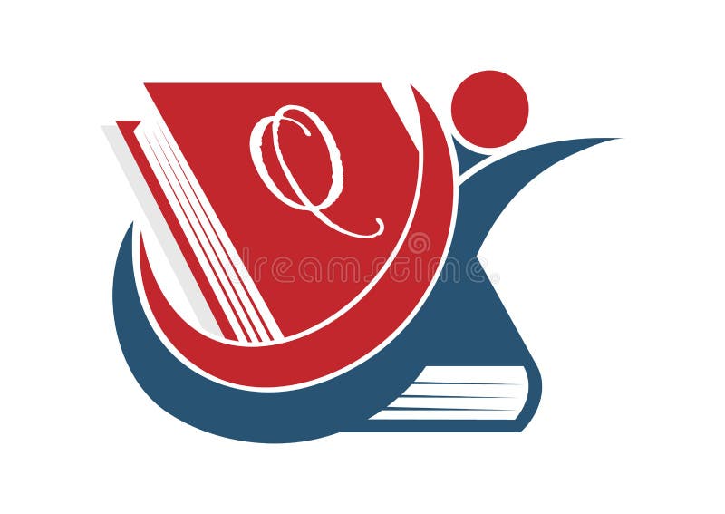 Letter Q on the Cover of the Book Stock Vector - Illustration of ...