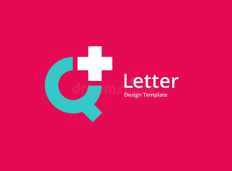 Letter Q Cross Plus Medical Logo Icon Design Template Elements Stock ...