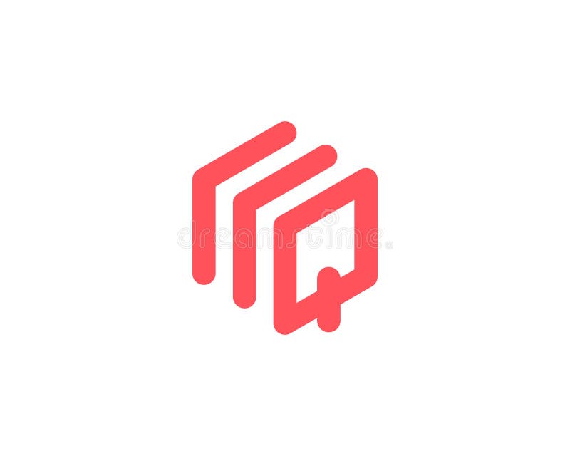 Letter Q Cube Logo Icon Design Template Elements Stock Vector ...