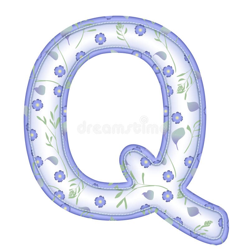 Alphabet Lettering Pretty Q for Kids Stock Photo - Illustration of ...