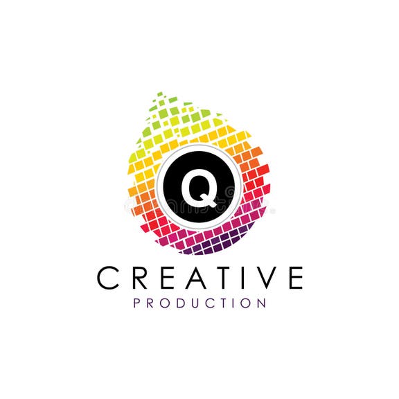 Letter Q Drop Data Pixel Logo Vector Stock Illustrations – 4 Letter Q ...