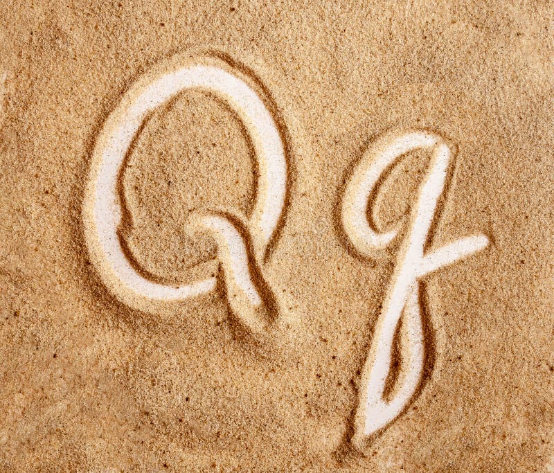 Letter T. English Handwritten Alphabet in the Sand Stock Image - Image ...