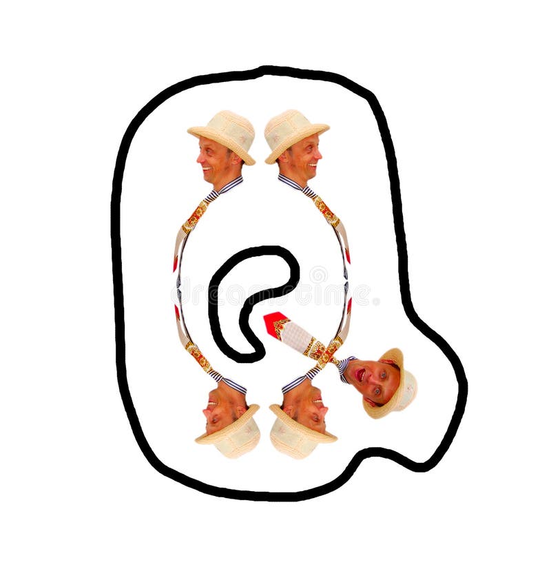 Letter Q stock illustration. Illustration of male, straw - 86614184