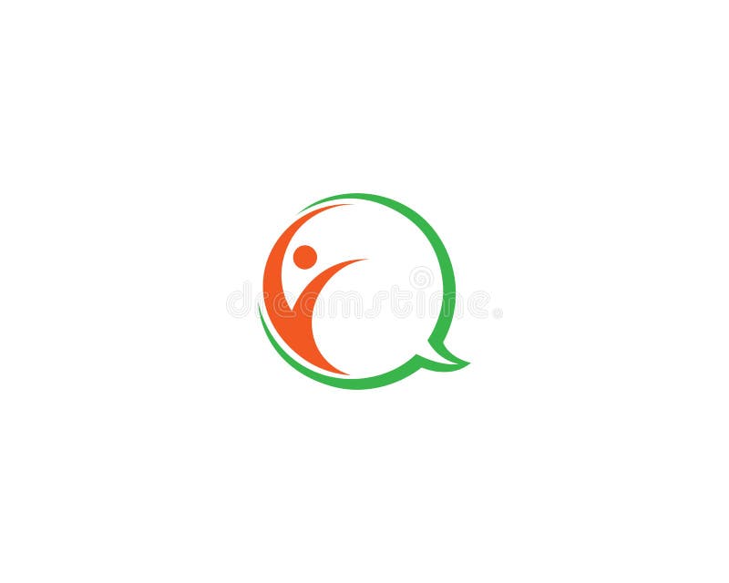 Letter Q Human Life Logo Design Stock Vector - Illustration of design ...