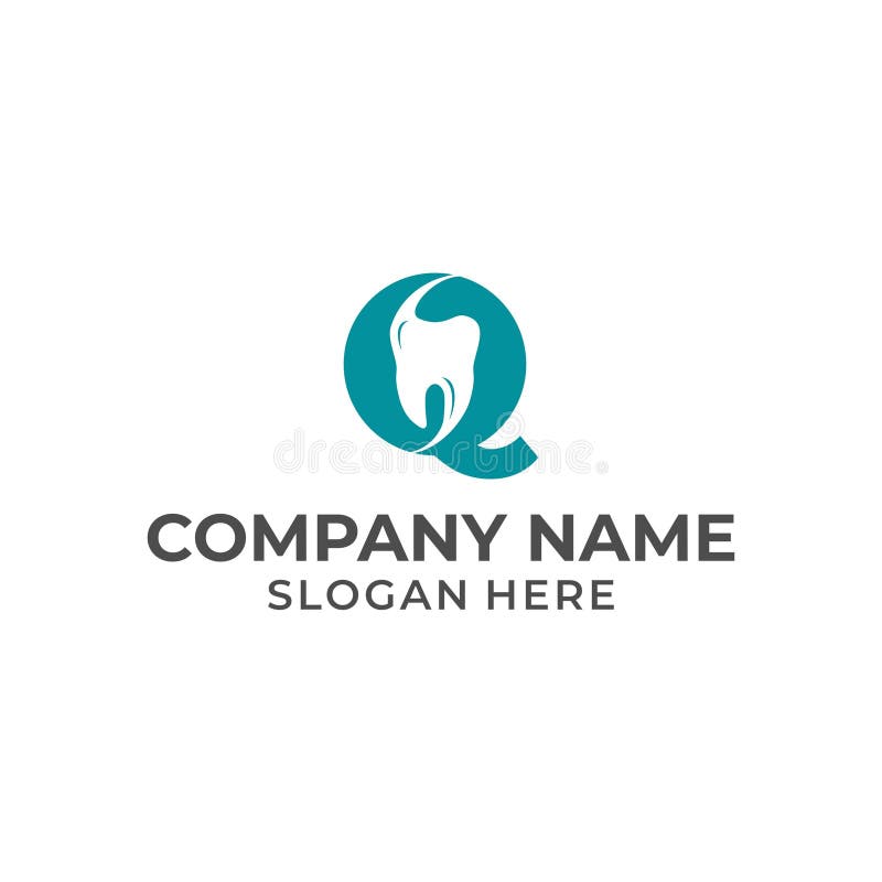 Letter Q Logo Dental. Q Dental Logo Template Stock Illustration ...