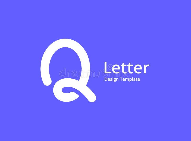 Letter Q Logo Icon Design Template Elements Stock Vector - Illustration ...