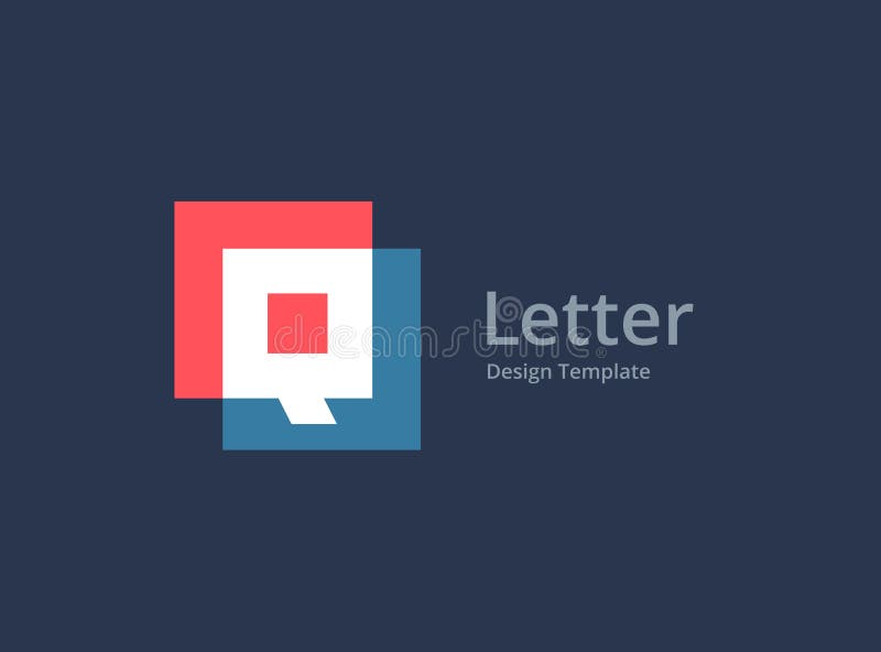 Letter Q Logo Icon Design Template Elements Stock Vector - Illustration ...