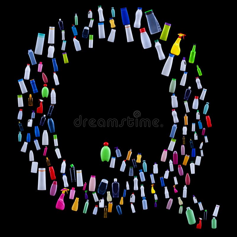 Letter Q Made of Plastic Waste Bottles Stock Photo - Image of character ...