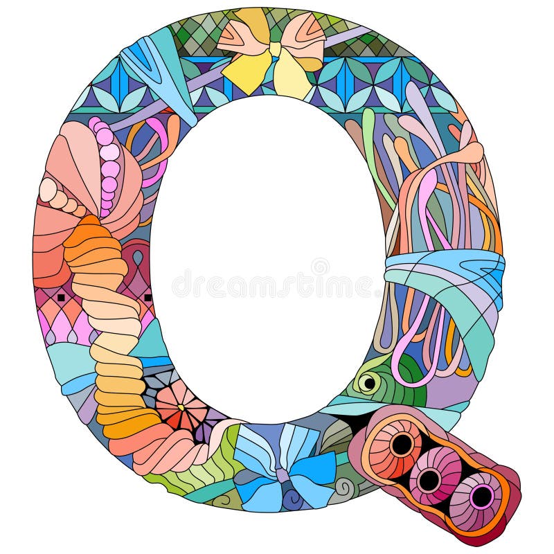 Letter Q Monogram, Engraving Design. Vector Illustration. Stock Vector ...