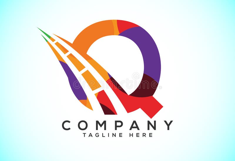 Letter G with Road Logo Sing. the Creative Design Concept for Highway ...