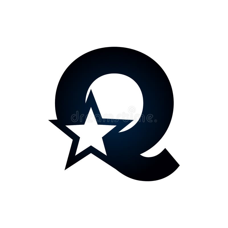 Letter Q Star Logo. Usable for Winner, Award and Premium Logos Stock ...