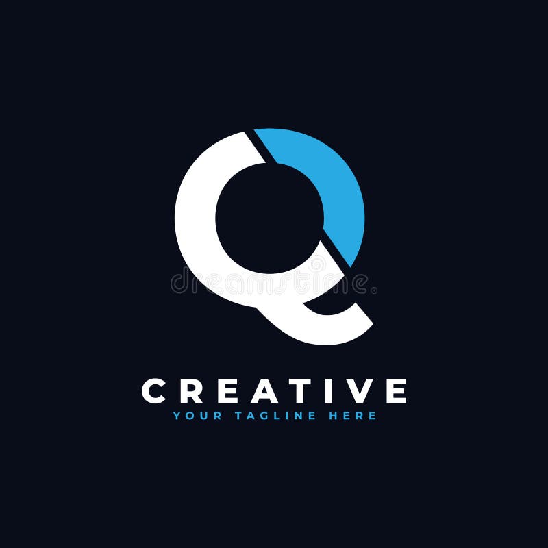 Letter Q Tech Logo. Design Vector Illustration Modern Monogram Icon ...