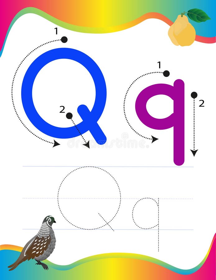 Tracing Letter Q