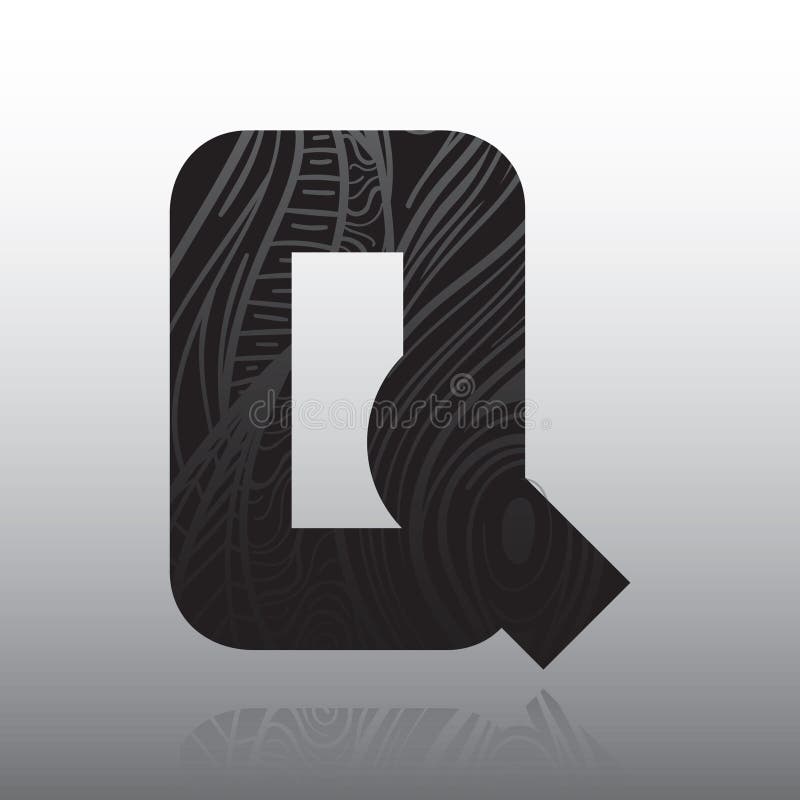 Letter Q. Vector Illustration Decorative Design Stock Vector ...