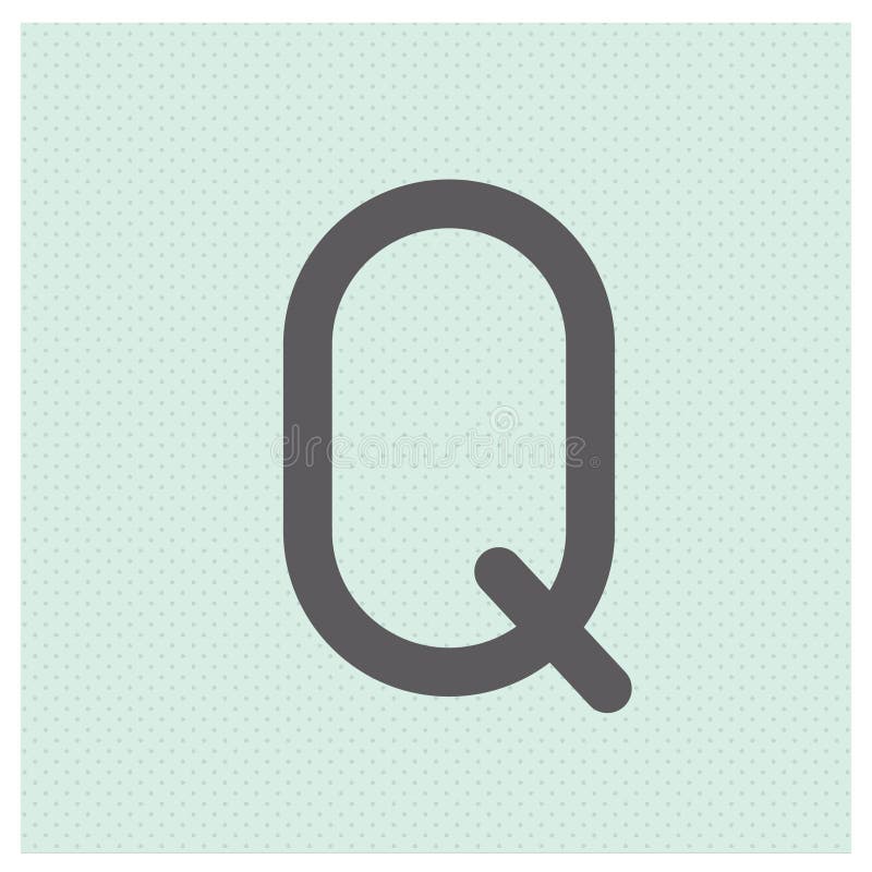 Letter Q. Vector Illustration Decorative Design Stock Vector ...