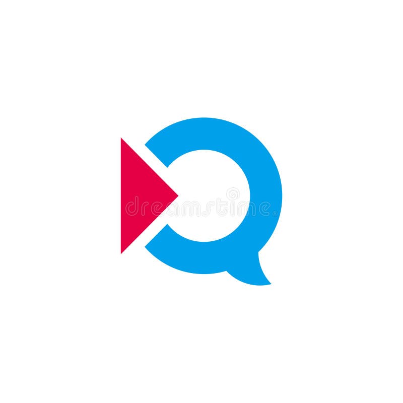 Letter Qc Circle Triangle Colorful Logo Vector Stock Vector ...