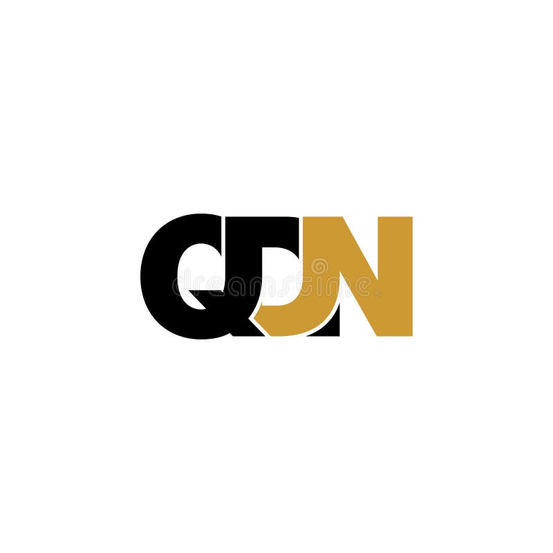 Letter QDN Simple Monogram Logo Icon Design. Stock Vector ...