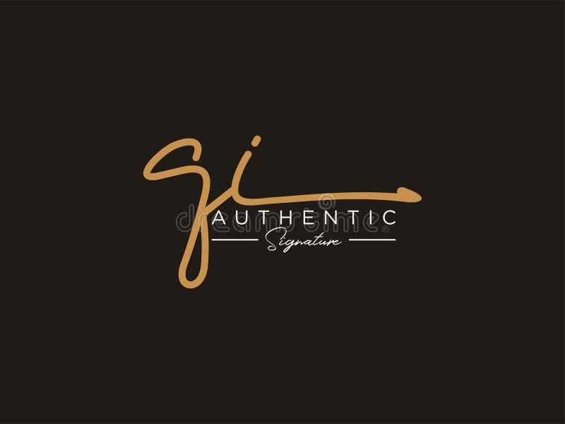 Letter QI Signature Logo Template Vector Stock Vector - Illustration of ...