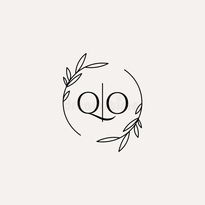 Letter Qo Simple Monogram Logo Stock Illustrations – 488 Letter Qo ...