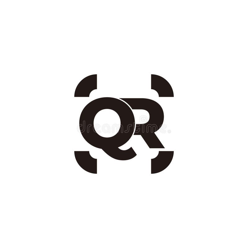 Letter Qr Square Code Symbol Icon Vector Stock Vector - Illustration of ...