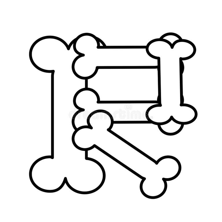 Letter R Skeleton Bones Font Stock Illustrations – 6 Letter R Skeleton ...